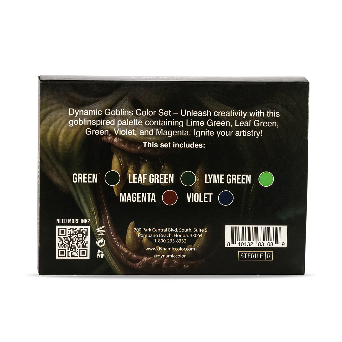 DYNAMIC TATTOO INK GOBLINS 1OZ COLOR SET – TAT Tattoo Supplies
