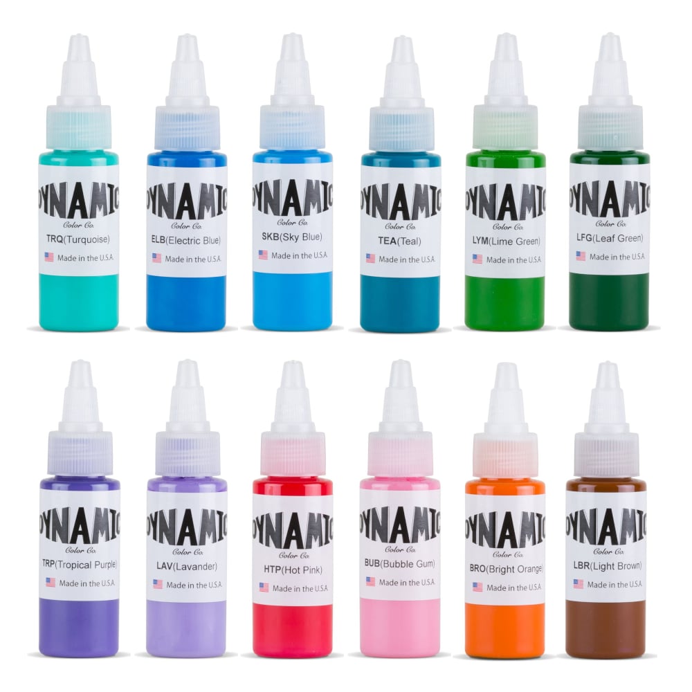 DYNAMIC COLOR CIRCA 2003 TATTOO INK SET 1OZ – TAT Tattoo Supplies